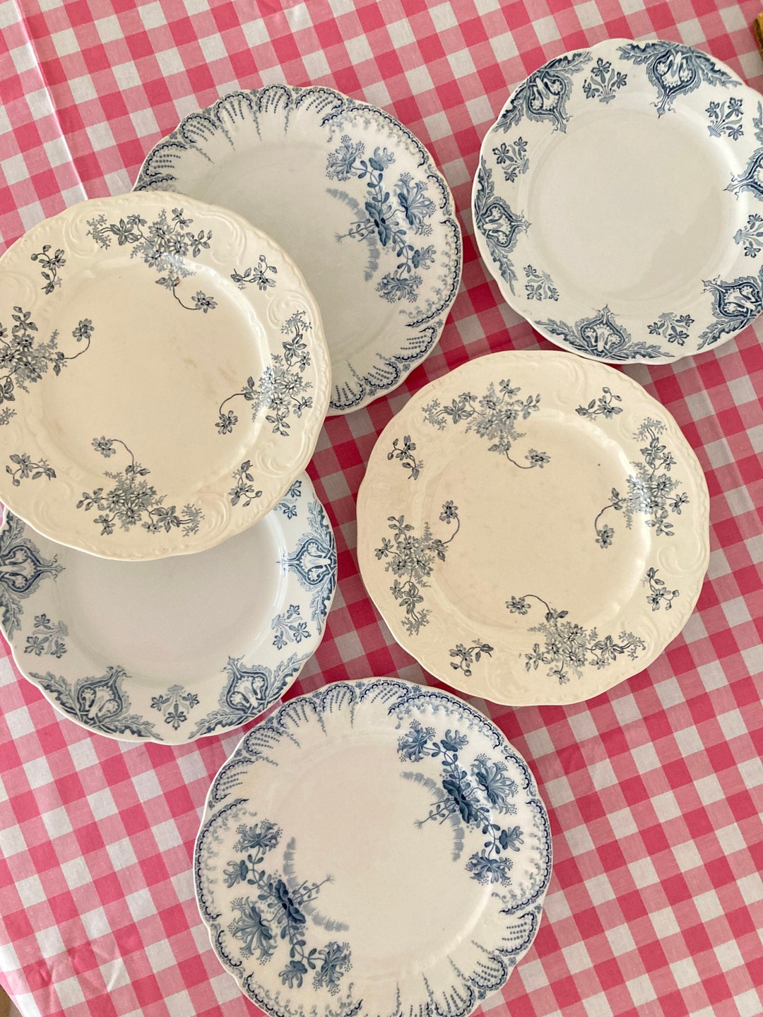 Regency Saint Amand and Hamage Lunéville Longchamp / Mismatched Plates ...