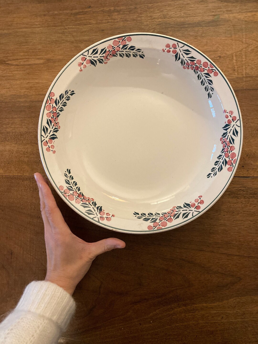 Old Hollow Dish Saint Amand Céranord Holly Patterns - Etsy