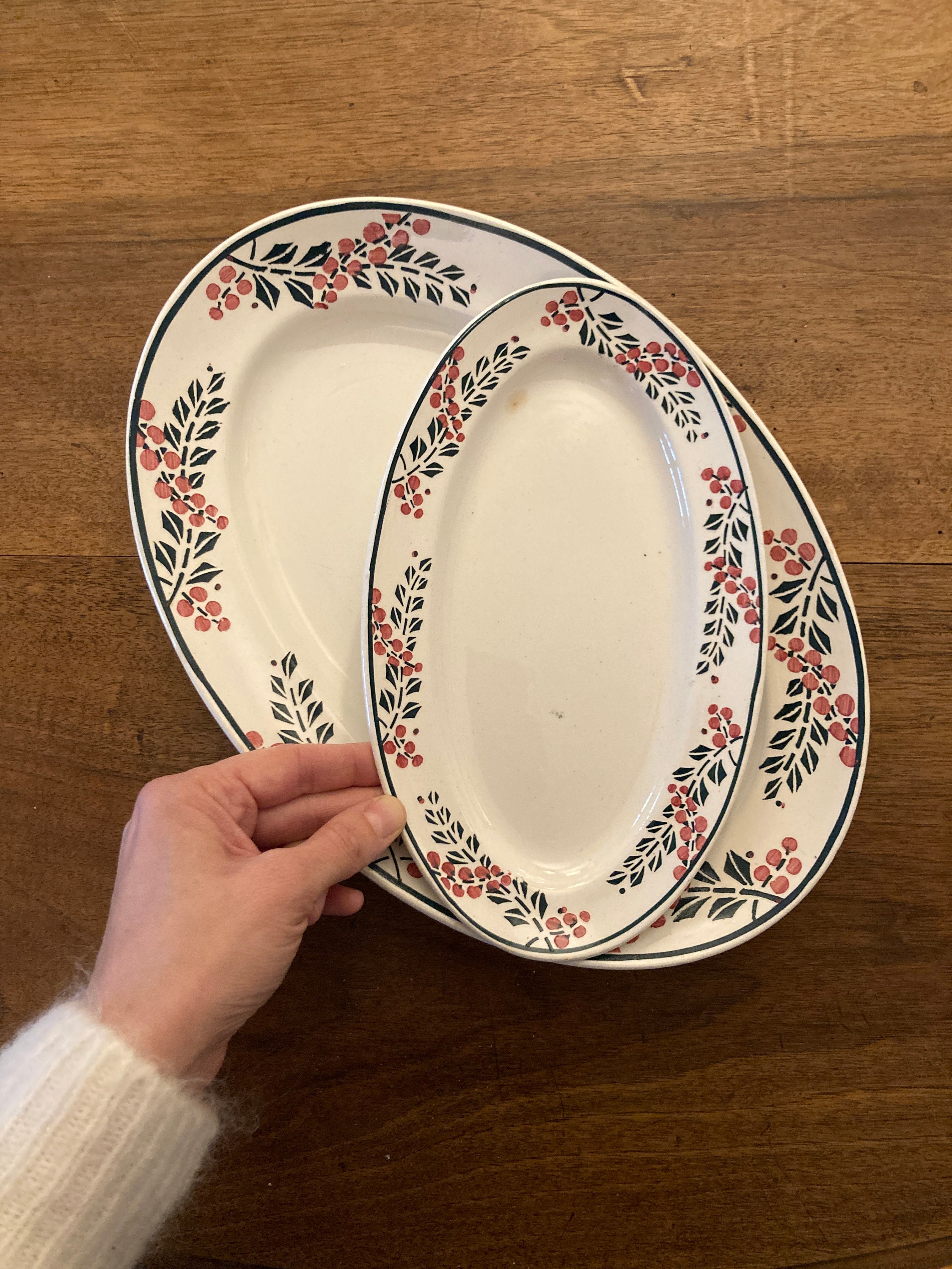 Old Ravier Saint Amand Céranord Holly Patterns - Etsy