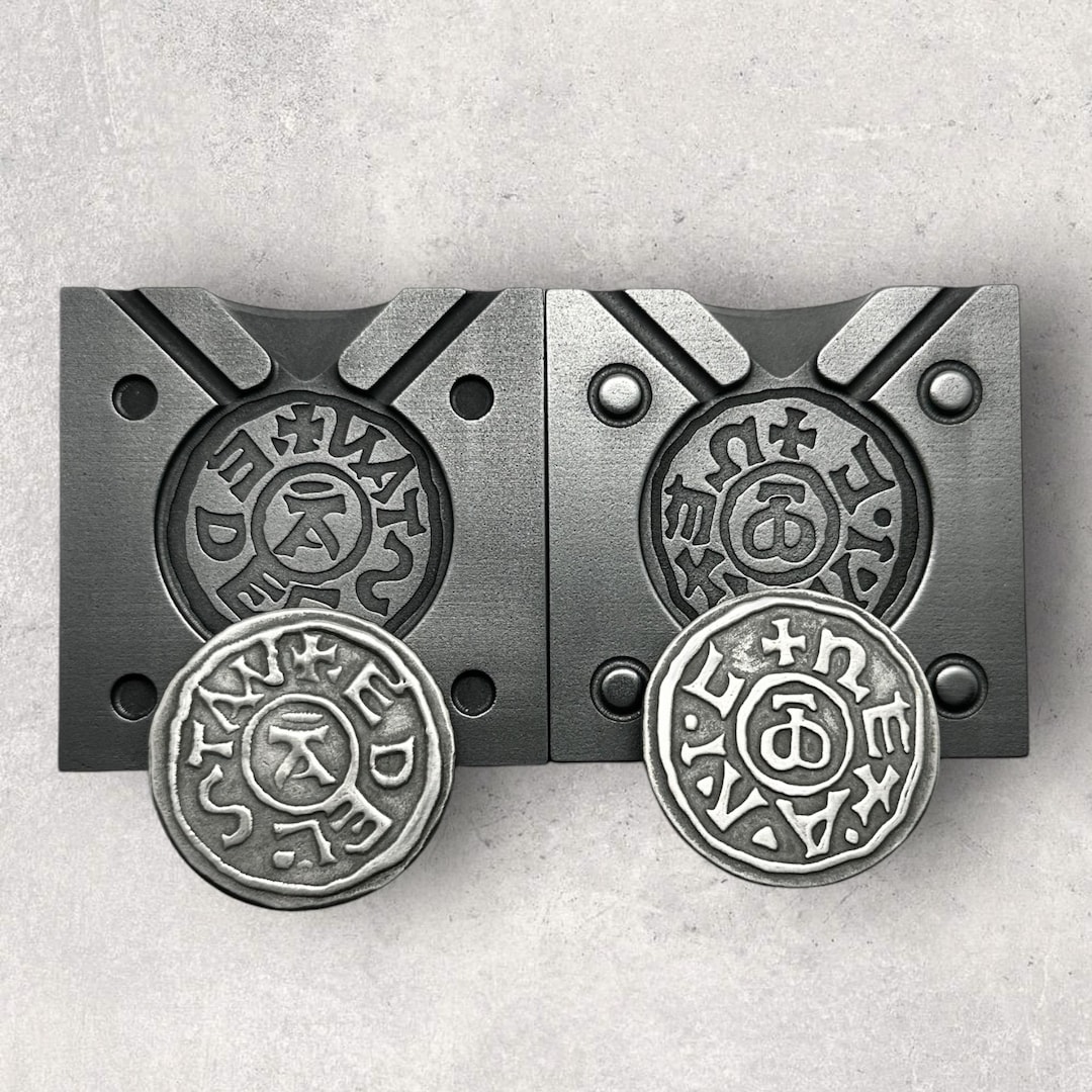 Viking Silver Penny of Guthrum - (2 Sided) Graphite Coin Mold - Etsy