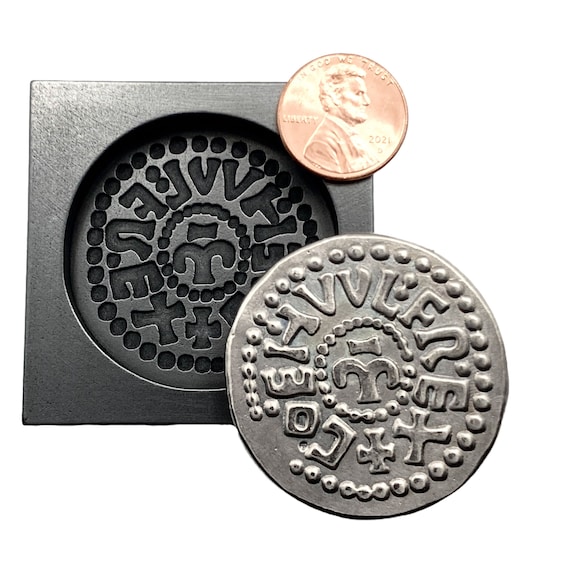 COIN of QUEEN CYNETHRYTH Graphite Coin Mold - Etsy