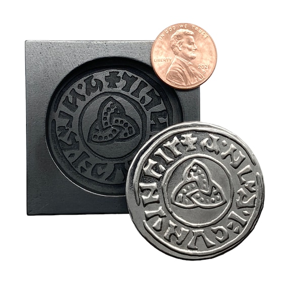 VIKING TRIQUETRA Graphite Coin Mold - Etsy