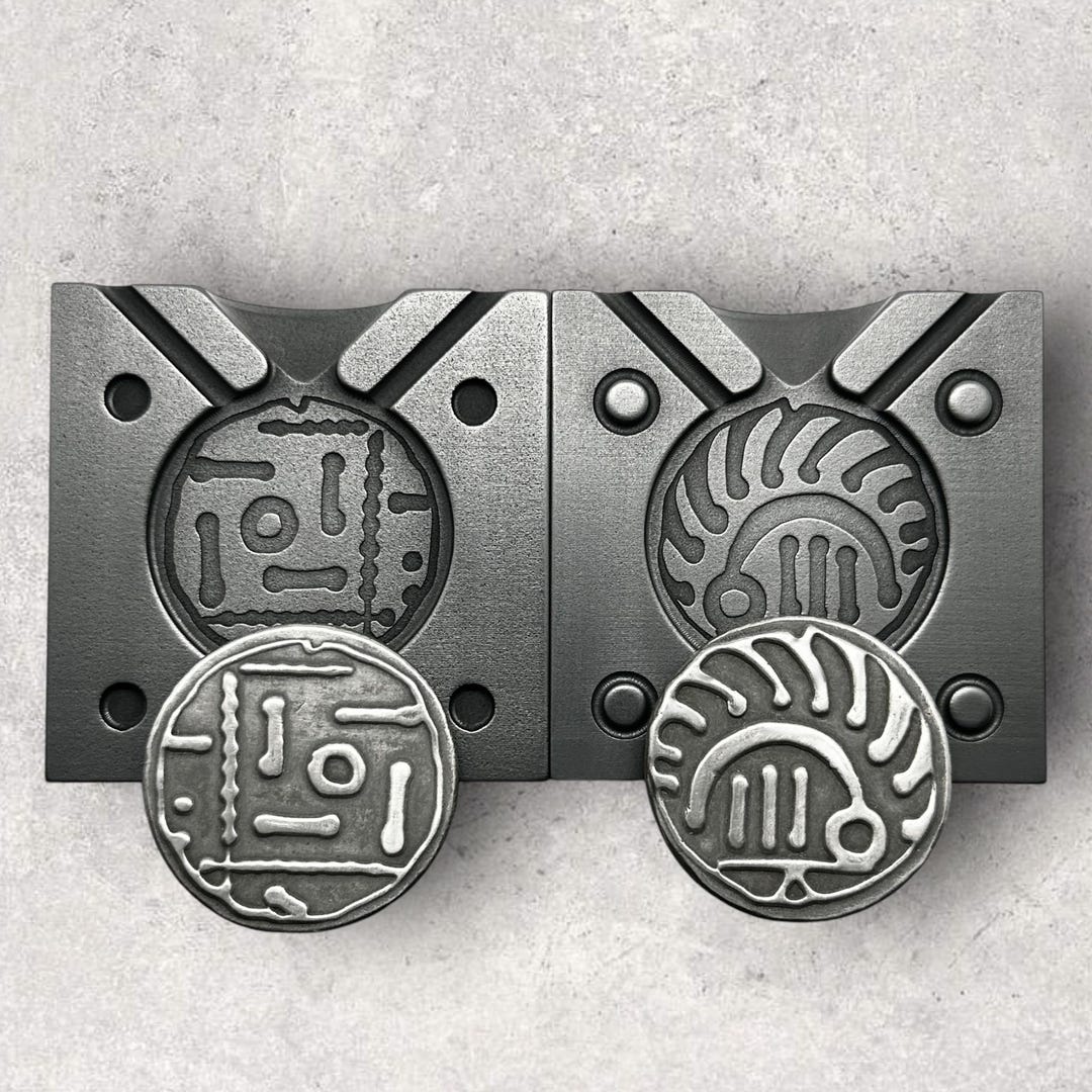 ANGLO SAXON COIN [710-760AD] - (2 Sided) Graphite Coin Mold - Etsy