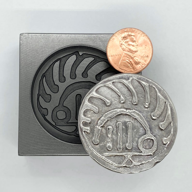 ANGLO SAXON COIN front Face Graphite Mold 710-760AD - Etsy