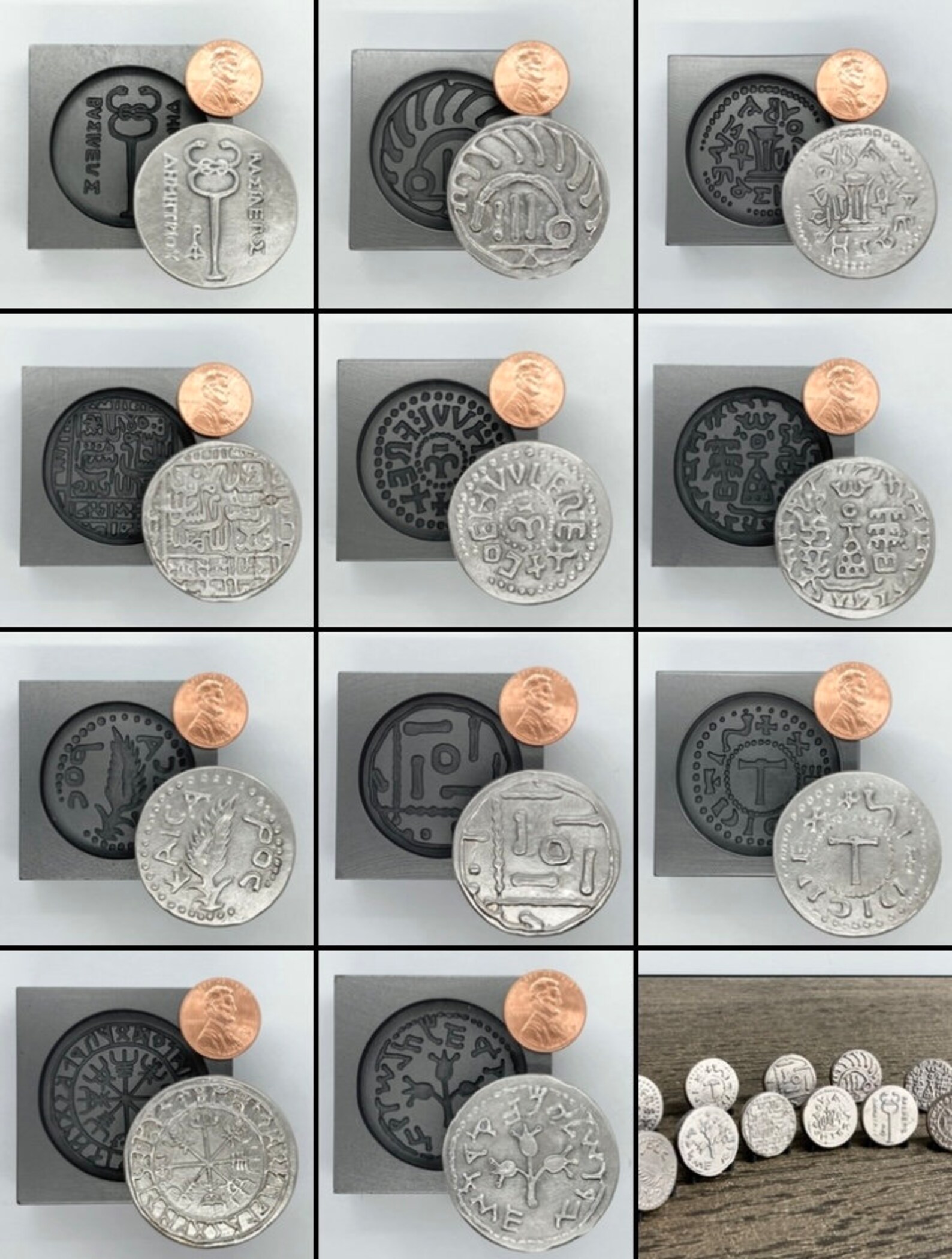 ONE RUPEES Agra Akbar Silver Coin Graphite Coin Mold - Etsy