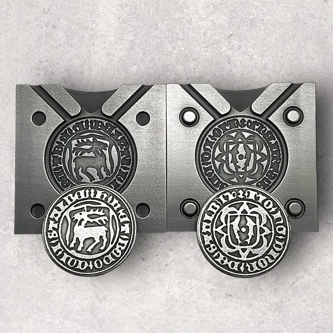 MEDIEVAL HALF GROSCHEN (1500’S A.D.) – 2 Sided Graphite Coin Mold - Etsy