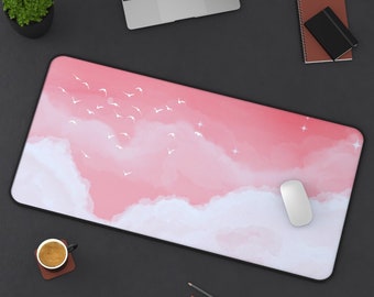 Pink Desk Mat Cute - Etsy
