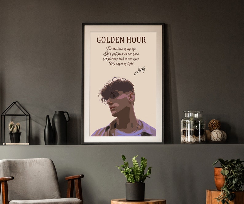 JVKE Poster Signed JVKE Poster Golden Hour Album This is - Etsy