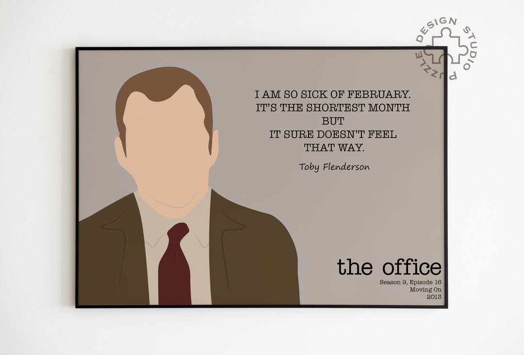 Toby Flenderson Quote the Office Poster TV Show Poster - Etsy