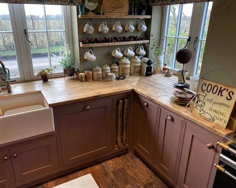 Handmade Bespoke Reclaimed Scaffold Board Worktop - Etsy UK