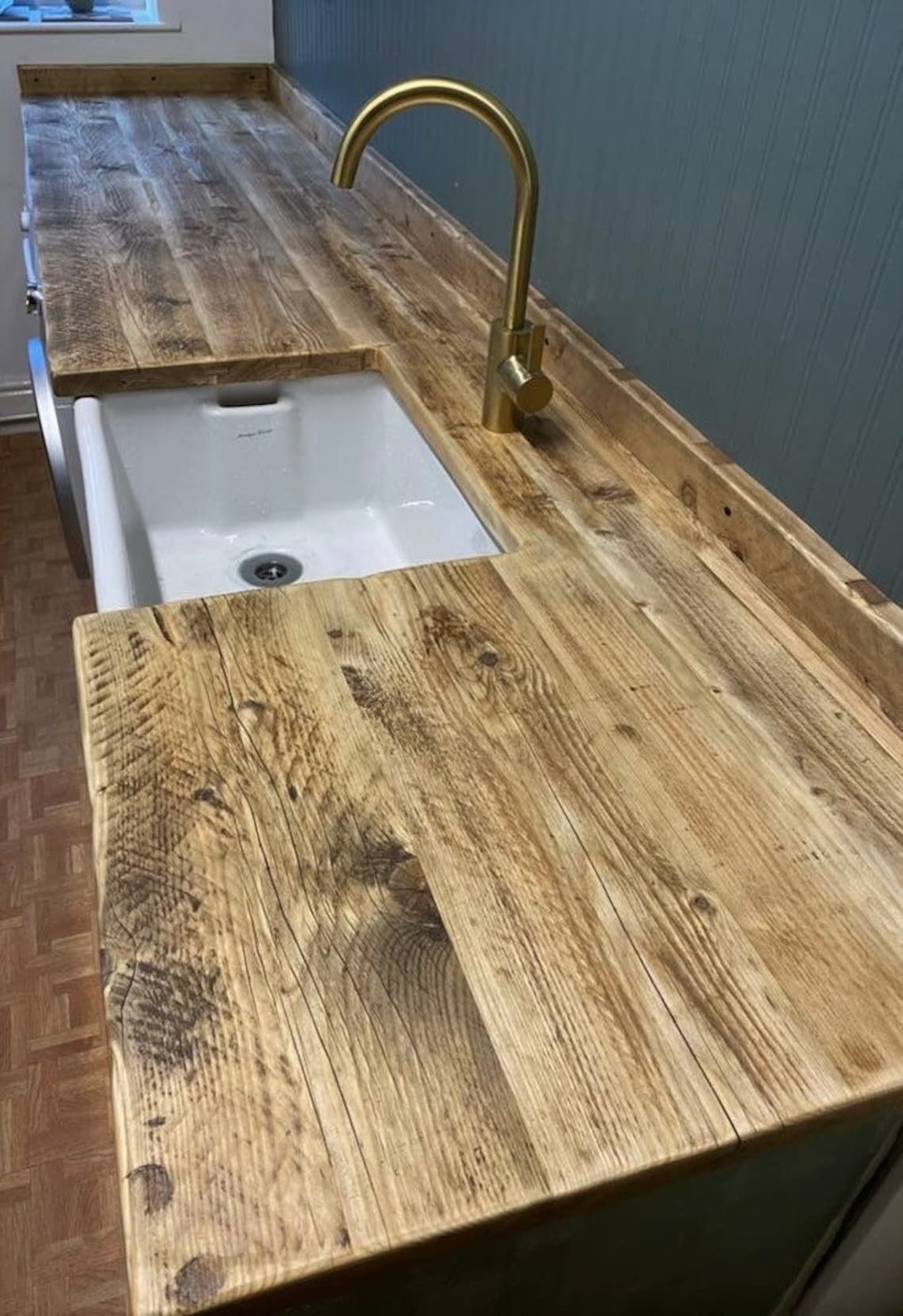 Handmade Bespoke Reclaimed Scaffold Board Worktop - Etsy UK