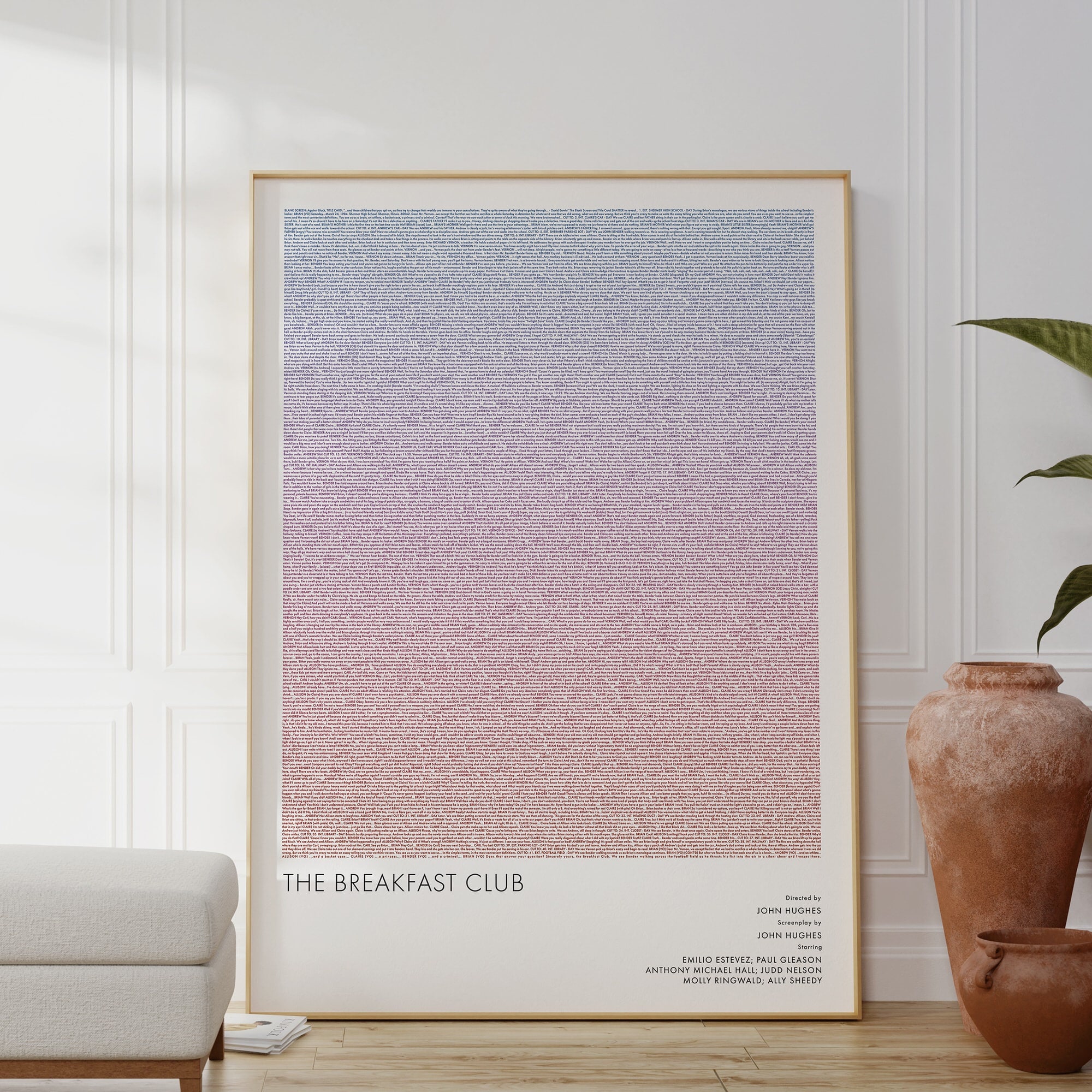 The Breakfast Club Movie Poster Screenplay Art Print - Etsy