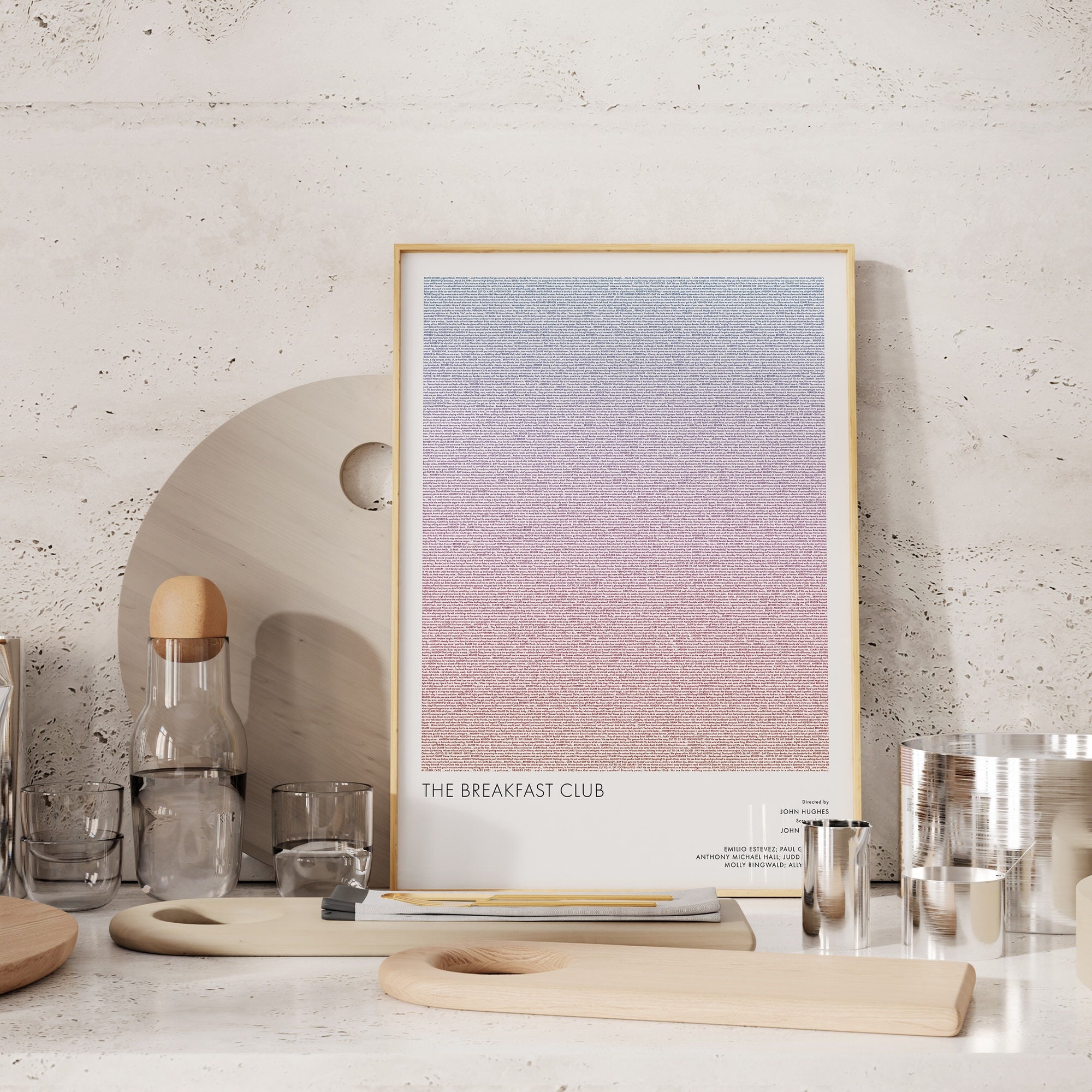 The Breakfast Club Movie Poster Screenplay Art Print - Etsy