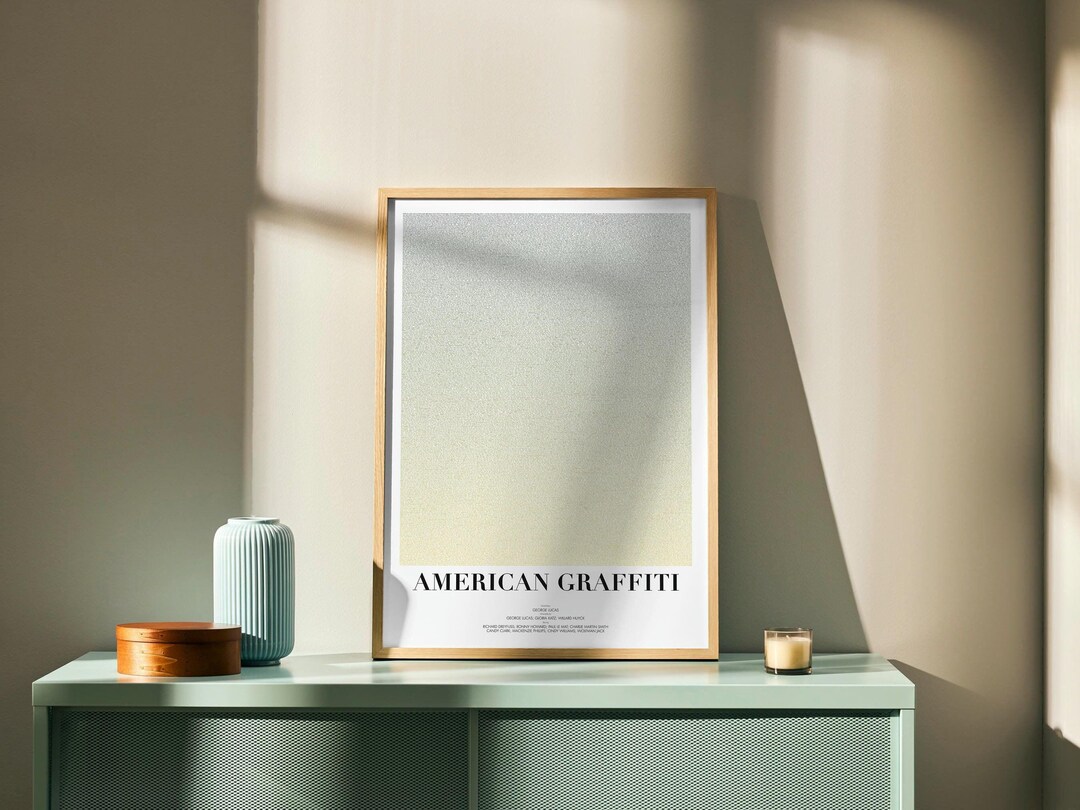 American Graffiti Script Movie Poster | Screenplay Art Print ...