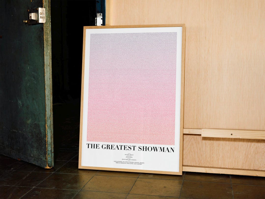 The Greatest Showman Script Movie Poster | Inspirational Musical Film ...