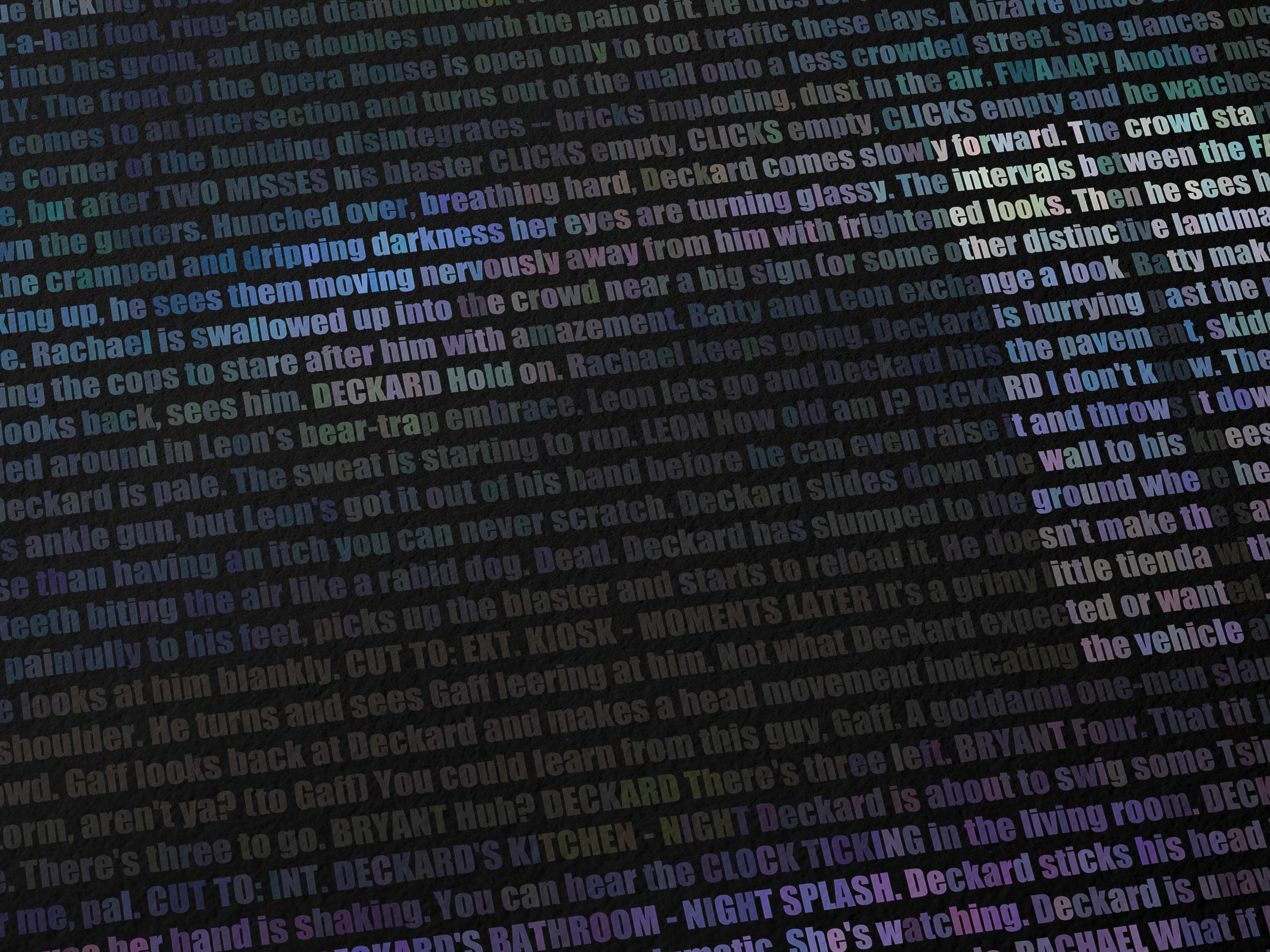 Roy Batty 'tears in Rain' Monologue | Blade Runner Script Art Print - Etsy