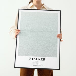 Stalker (1979) Screenplay Movie Poster | Typographic Art Print | Colour ...