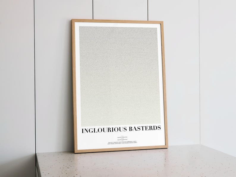 Inglourious Basterds Script Poster | Quentin Tarantino War Drama Wall ...