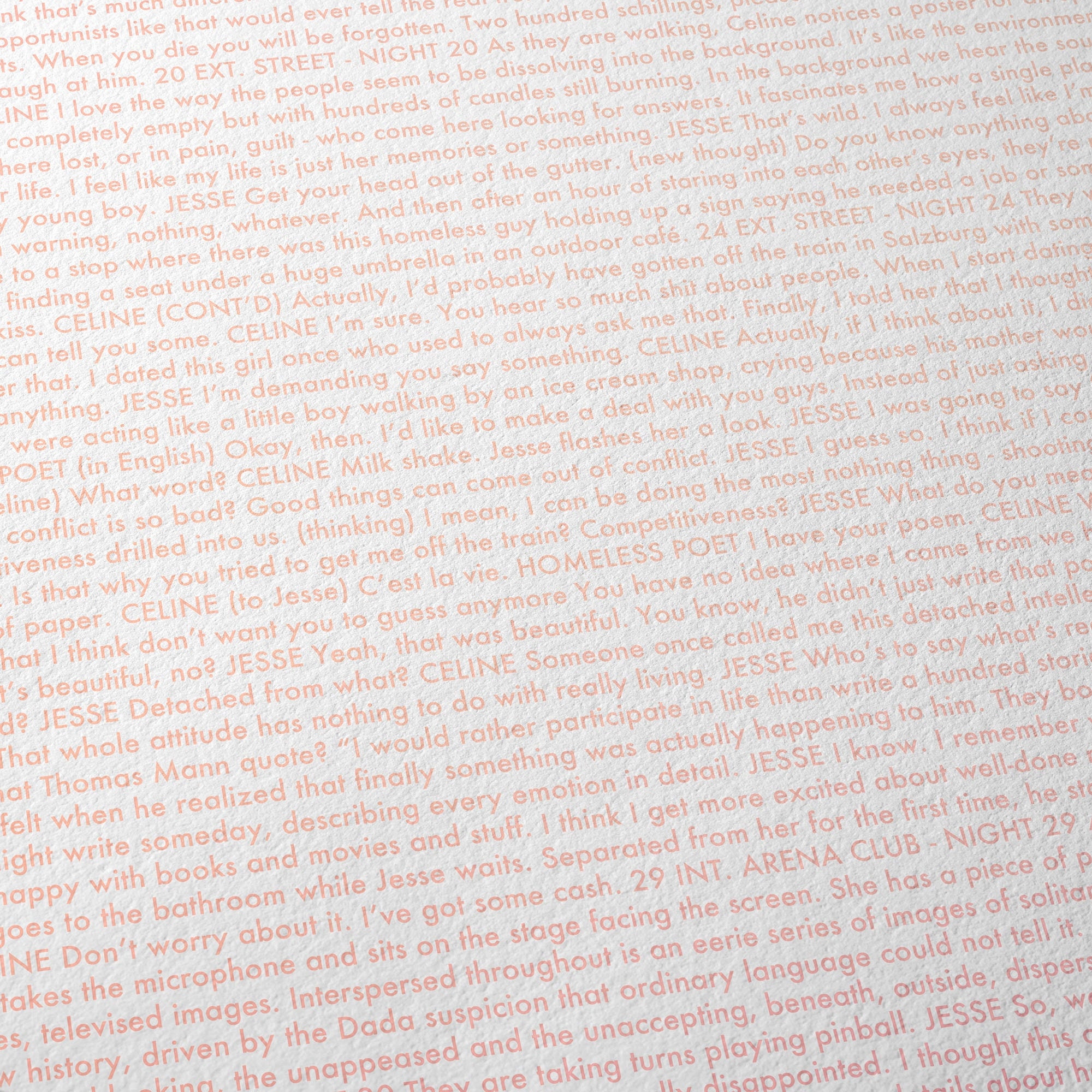 Before Sunrise Screenplay Movie Poster Art Print Film Poster Script - Etsy