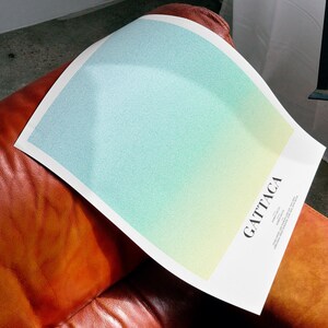 Gattaca Movie Poster Screenplay Art Print Typographic Colour Gradient ...