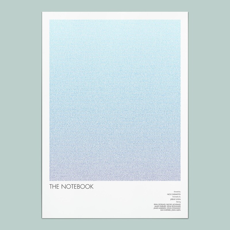 The Notebook Movie - Etsy