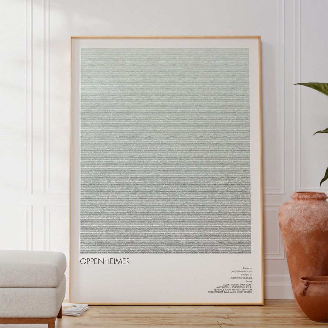 Oppenheimer Script Print | Complete Movie Screenplay | Fade Out Prints ...