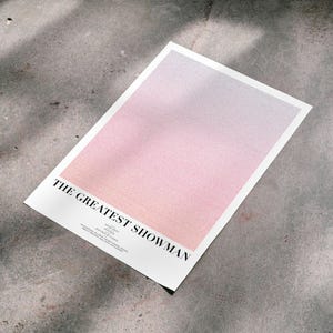 The Greatest Showman Script Movie Poster | Inspirational Musical Film ...