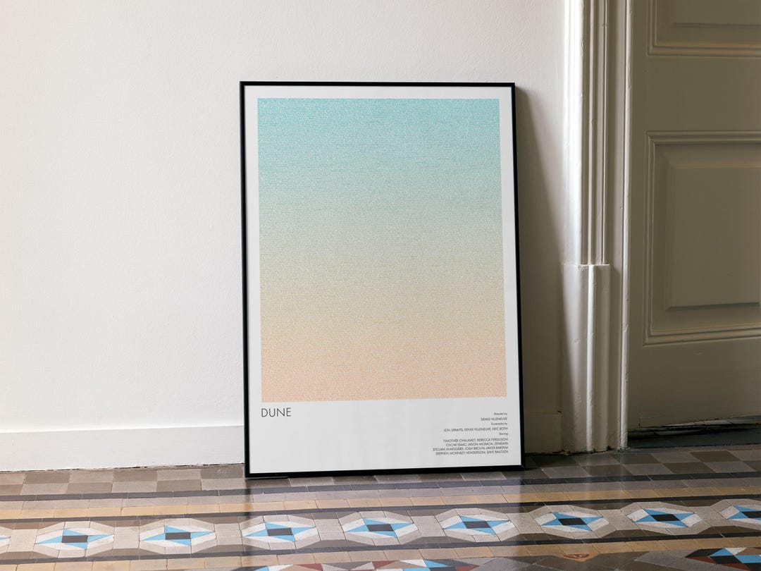 Dune Movie Script Poster | Sci-fi Screenplay Art Print | Desert Planet ...