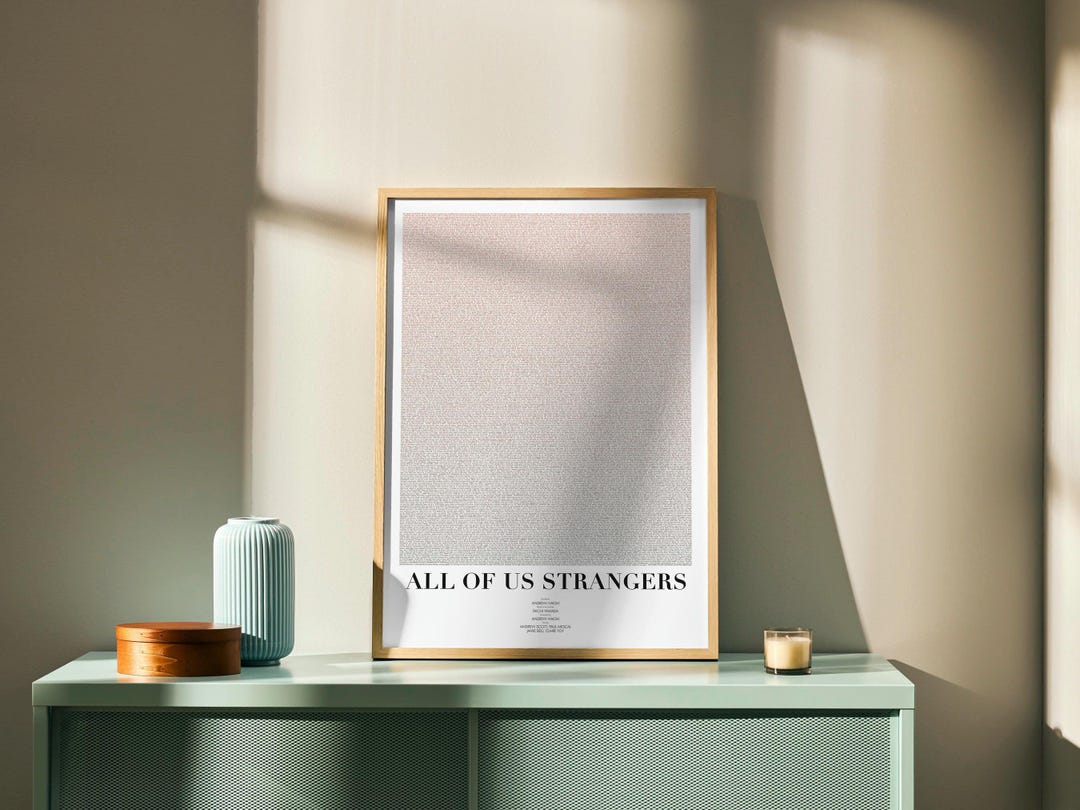 All of Us Strangers Screenplay Poster | Gradient Art Print Featuring ...