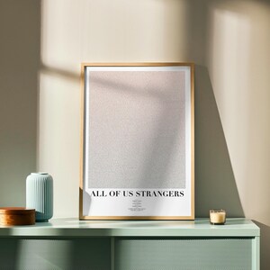 All of Us Strangers Screenplay Poster | Gradient Art Print Featuring ...
