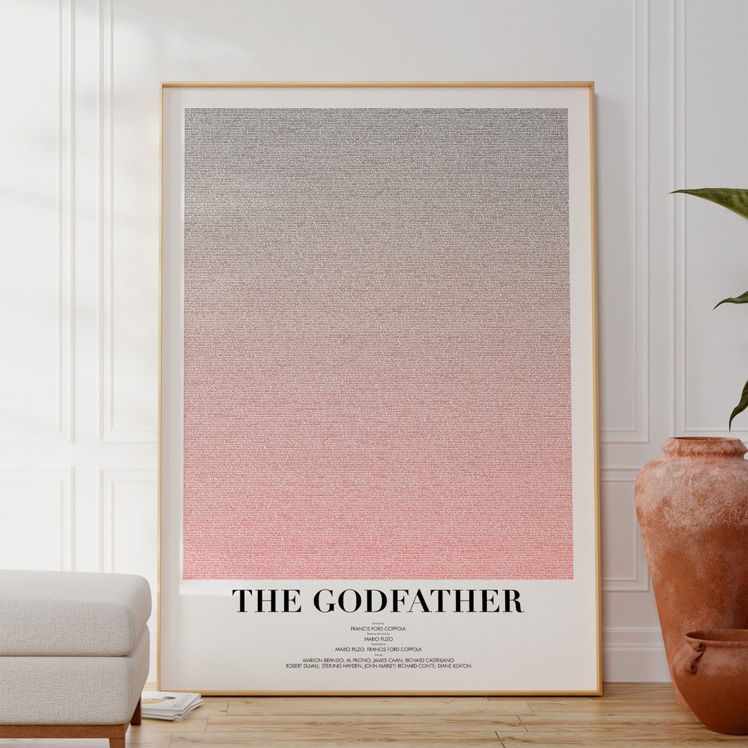 The Godfather Script Print | Complete Movie Screenplay | Fade Out ...