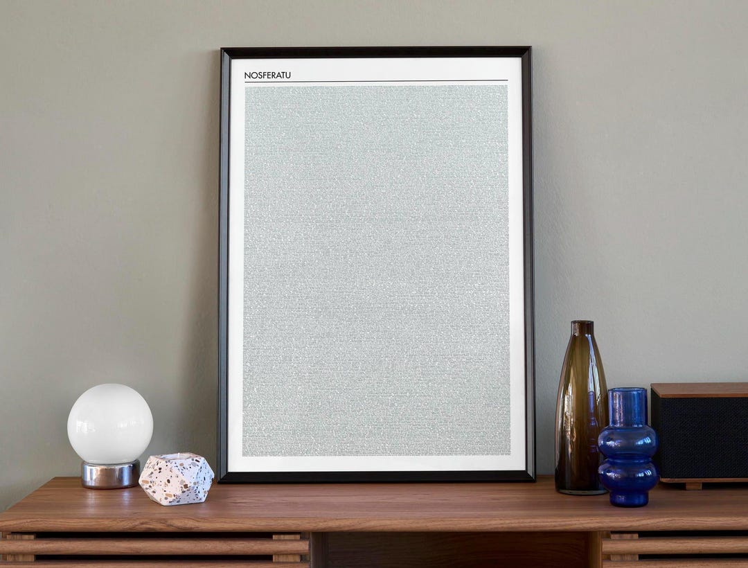 Nosferatu (2024) Script Poster | Gothic Horror Screenplay Art Print - Etsy