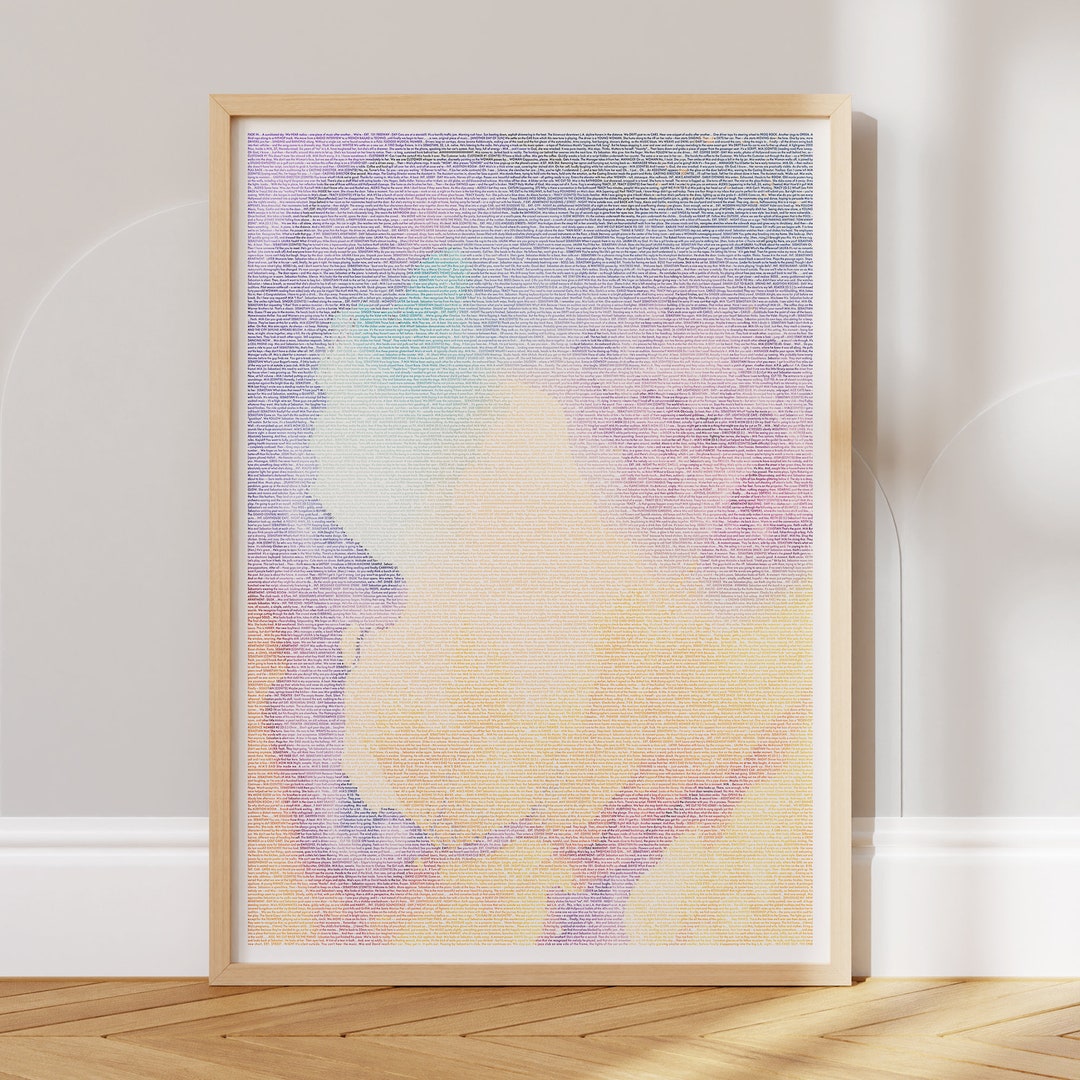 La La Land Screenplay Art Print Typographic Abstract Art - Etsy