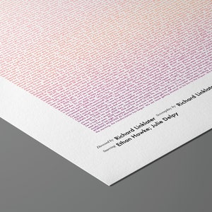 Before Sunrise Screenplay Movie Poster Art Print Film Poster Script - Etsy