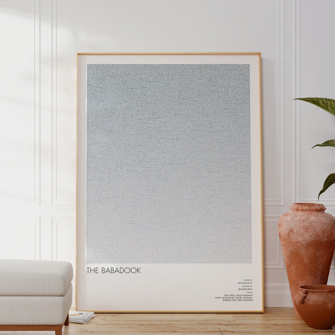 El cartel del guión de Babadook / Guión completo de la película ...