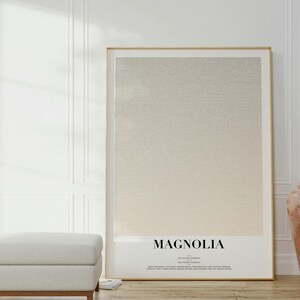 Magnolia Movie Poster | Screenplay Art Print | Minimalist Wall Decor ...
