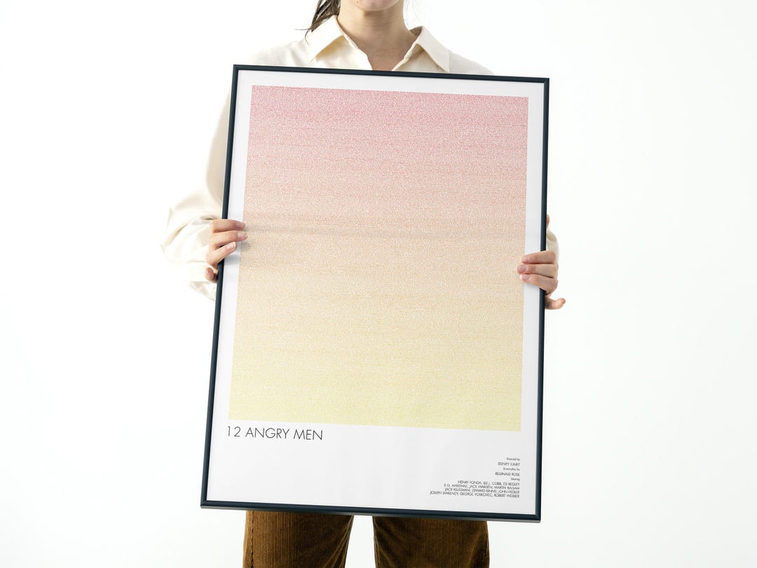 12 Angry Men Screenplay Poster: Modern Minimalist Wall Art - Etsy Canada