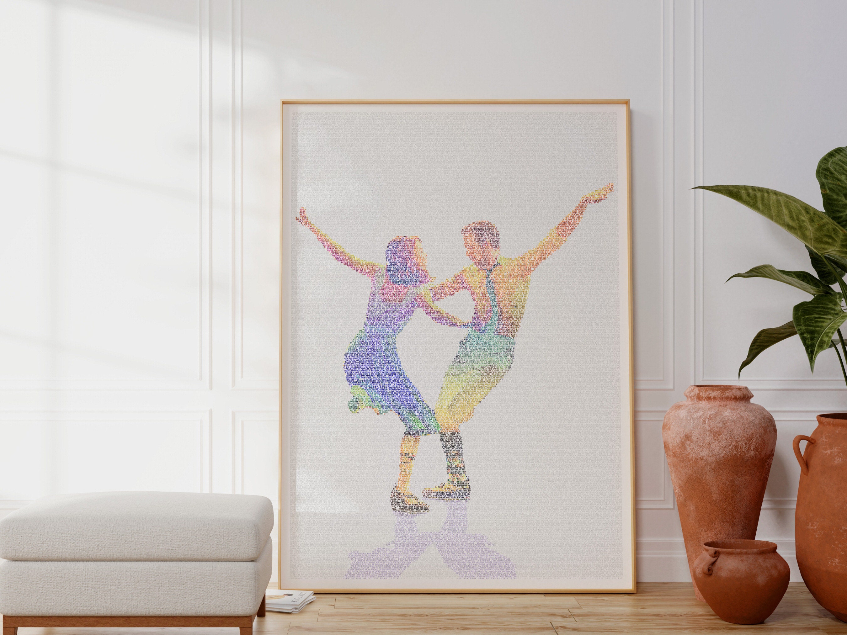 La La Land Movie Poster Screenplay Art Print Typographic Art Wall Decor ...