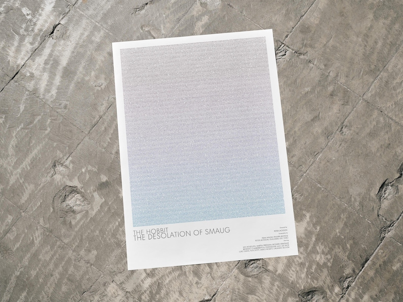 The Hobbit: the Desolation of Smaug Script Poster | Screenplay Movie ...