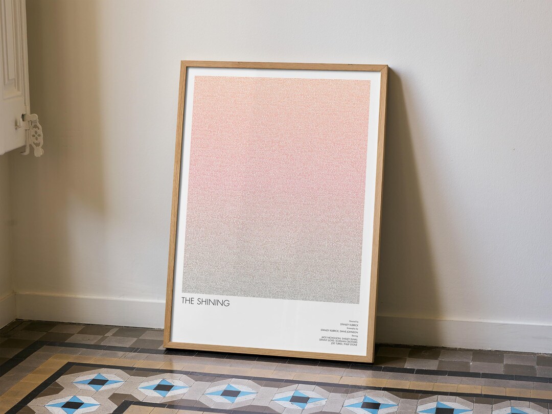 The Shining Film Script Poster | Iconic Horror Cinema Art Print for ...