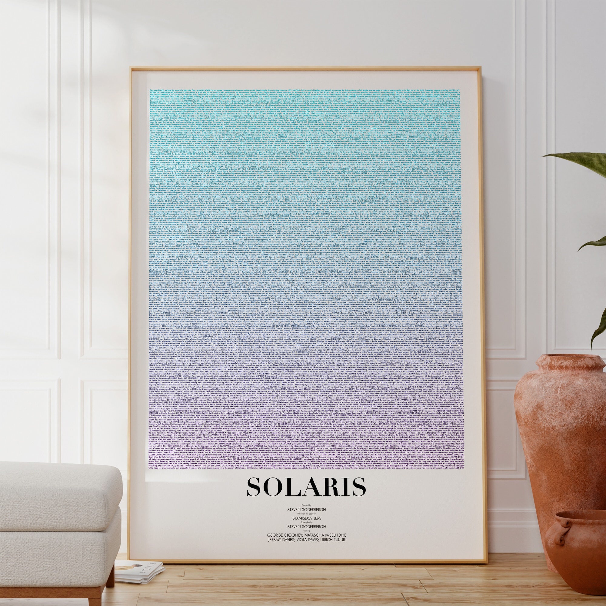 Solaris 2002 Screenplay Movie Poster Typographic Art Print - Etsy