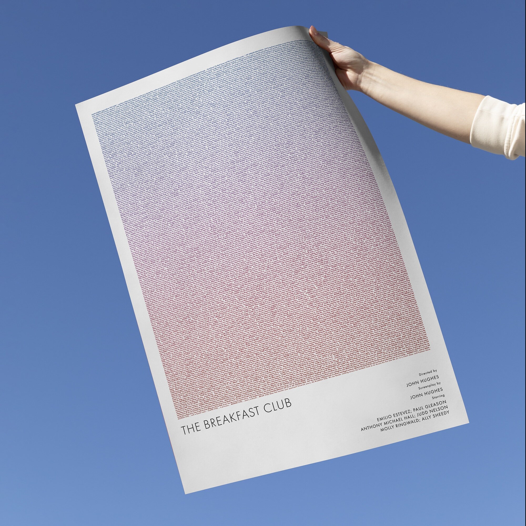 The Breakfast Club Movie Poster Screenplay Art Print - Etsy