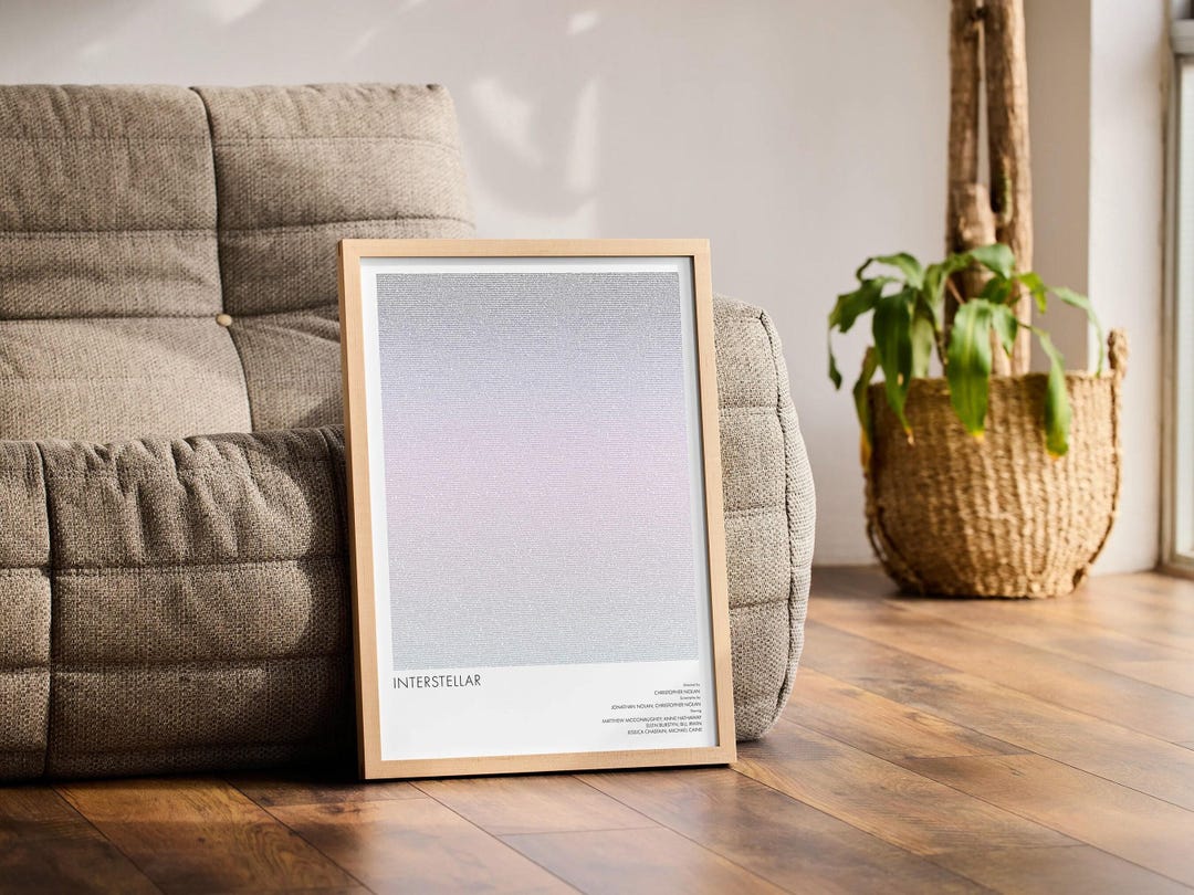 Interstellar Movie Poster | Screenplay Art Print | Typographic Design ...