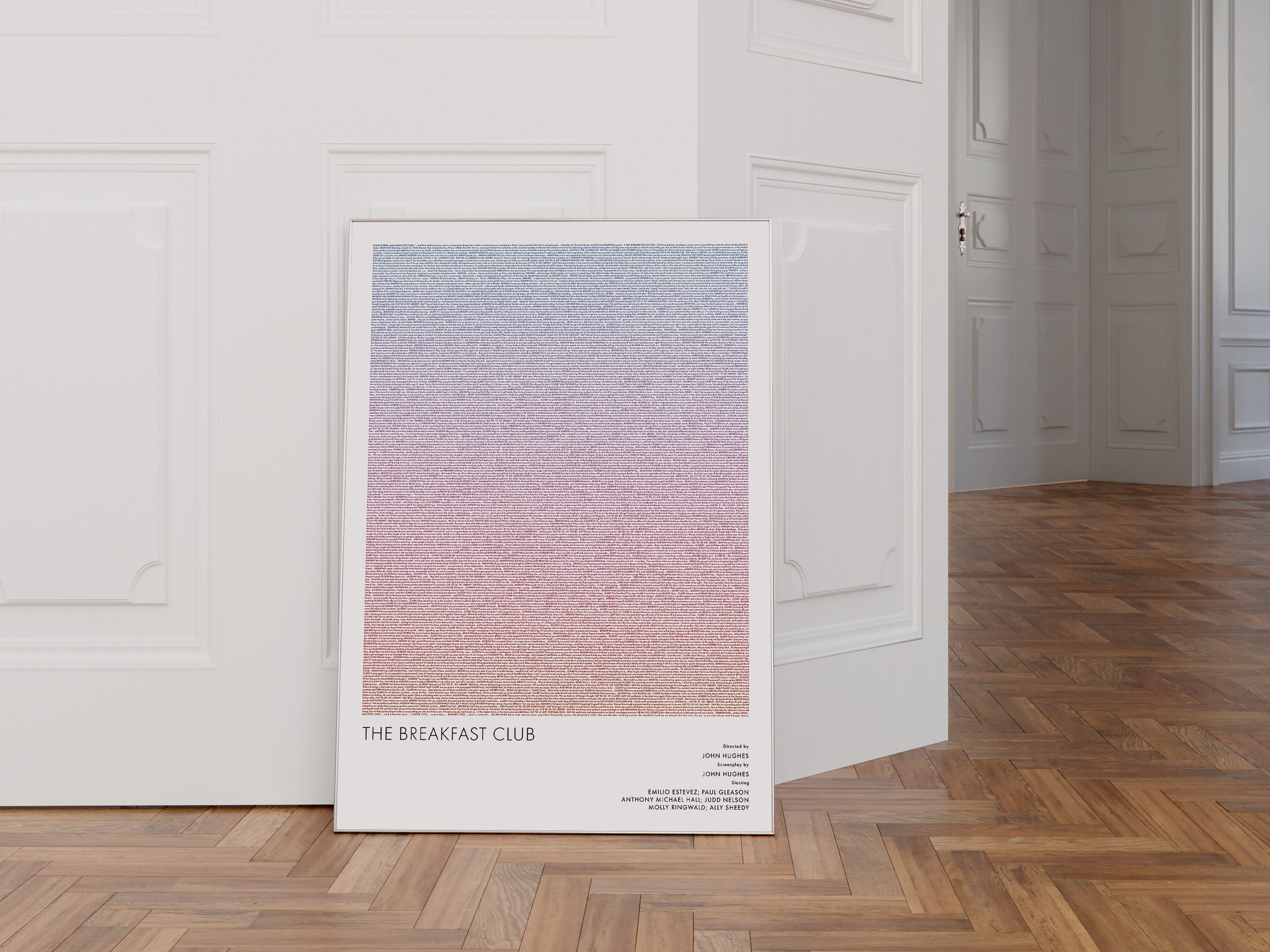 The Breakfast Club Movie Poster Screenplay Art Print - Etsy