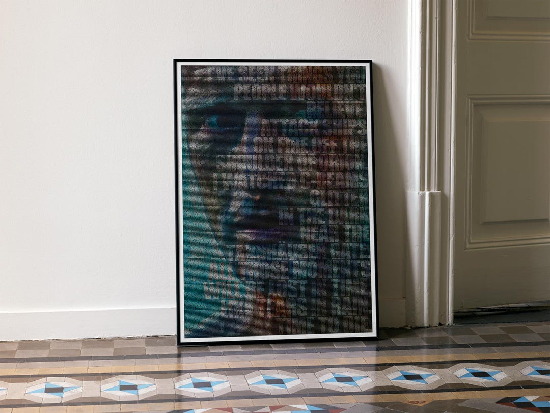 Roy Batty 'tears in Rain' Monologue | Blade Runner Script Art Print - Etsy