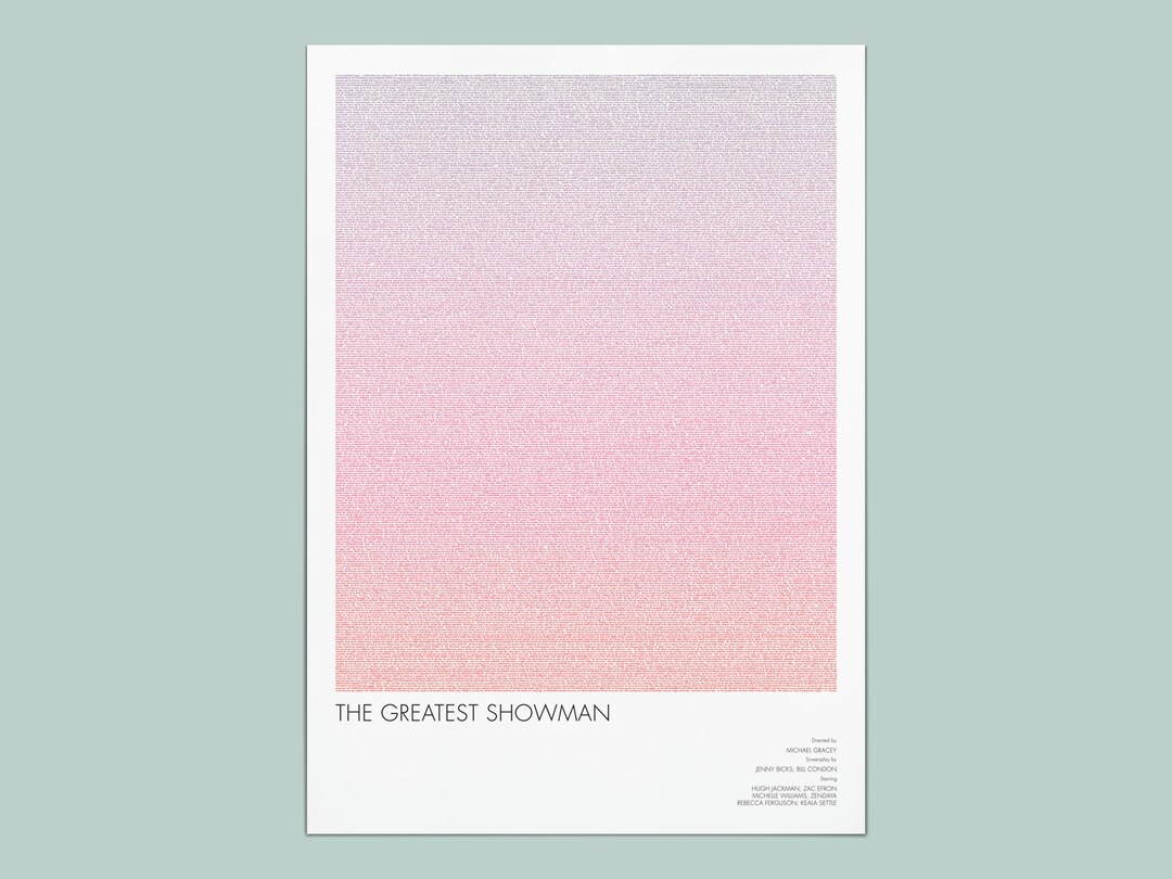 The Greatest Showman Movie Poster | Minimalist Design With Full ...