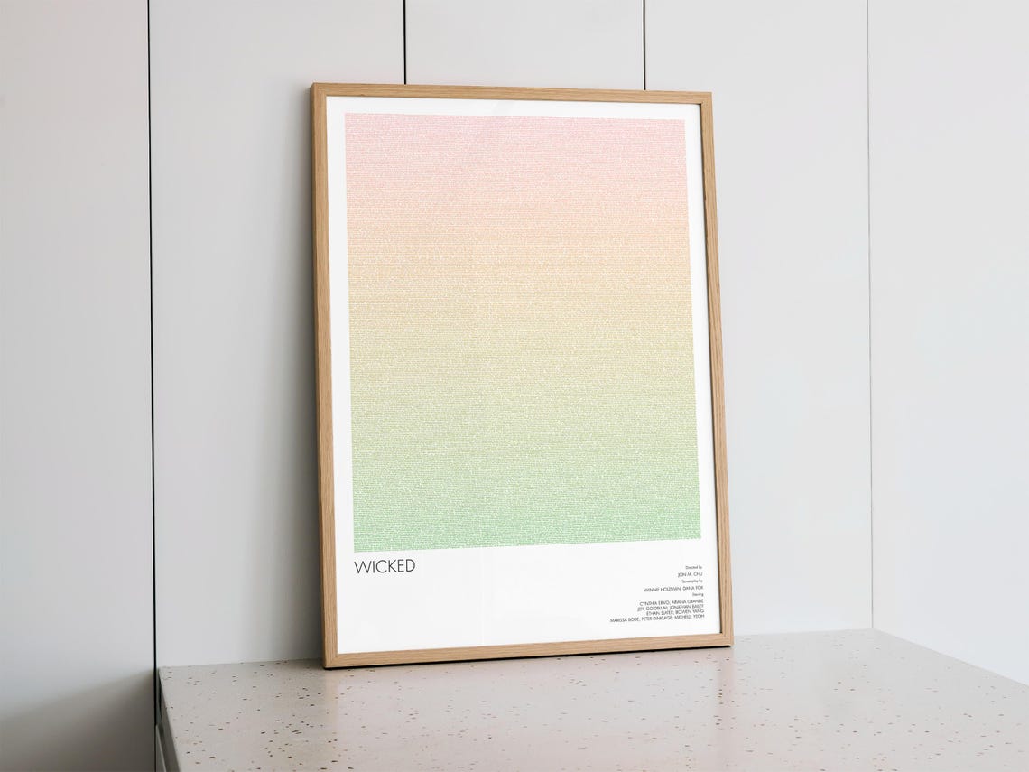 Wicked Script Poster | Jon M. Chu’s Magical Film Adaptation Screenplay ...