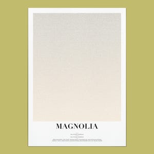 Magnolia Movie Poster | Screenplay Art Print | Minimalist Wall Decor ...