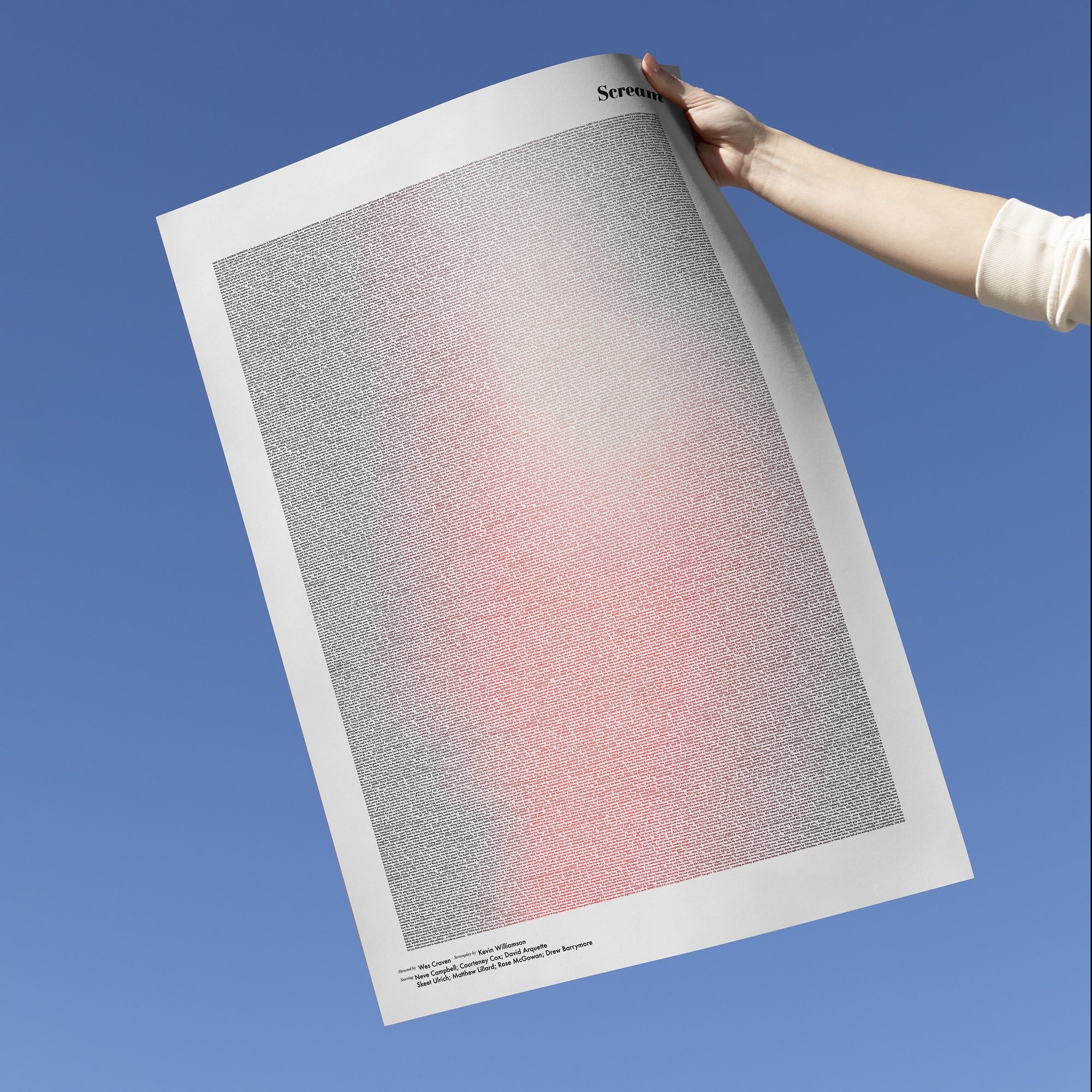 Scream Movie Poster: Wes Craven Horror Slasher Screenplay - Etsy