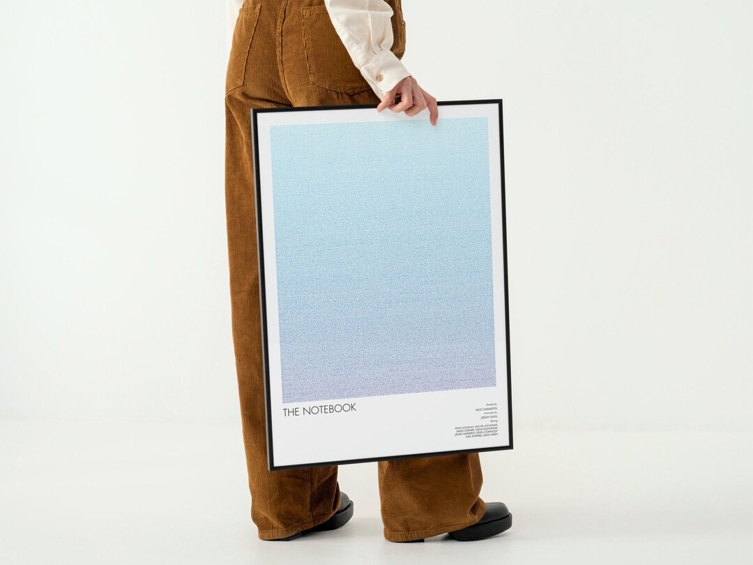 The Notebook Script Movie Poster | Full Screenplay Art Print ...